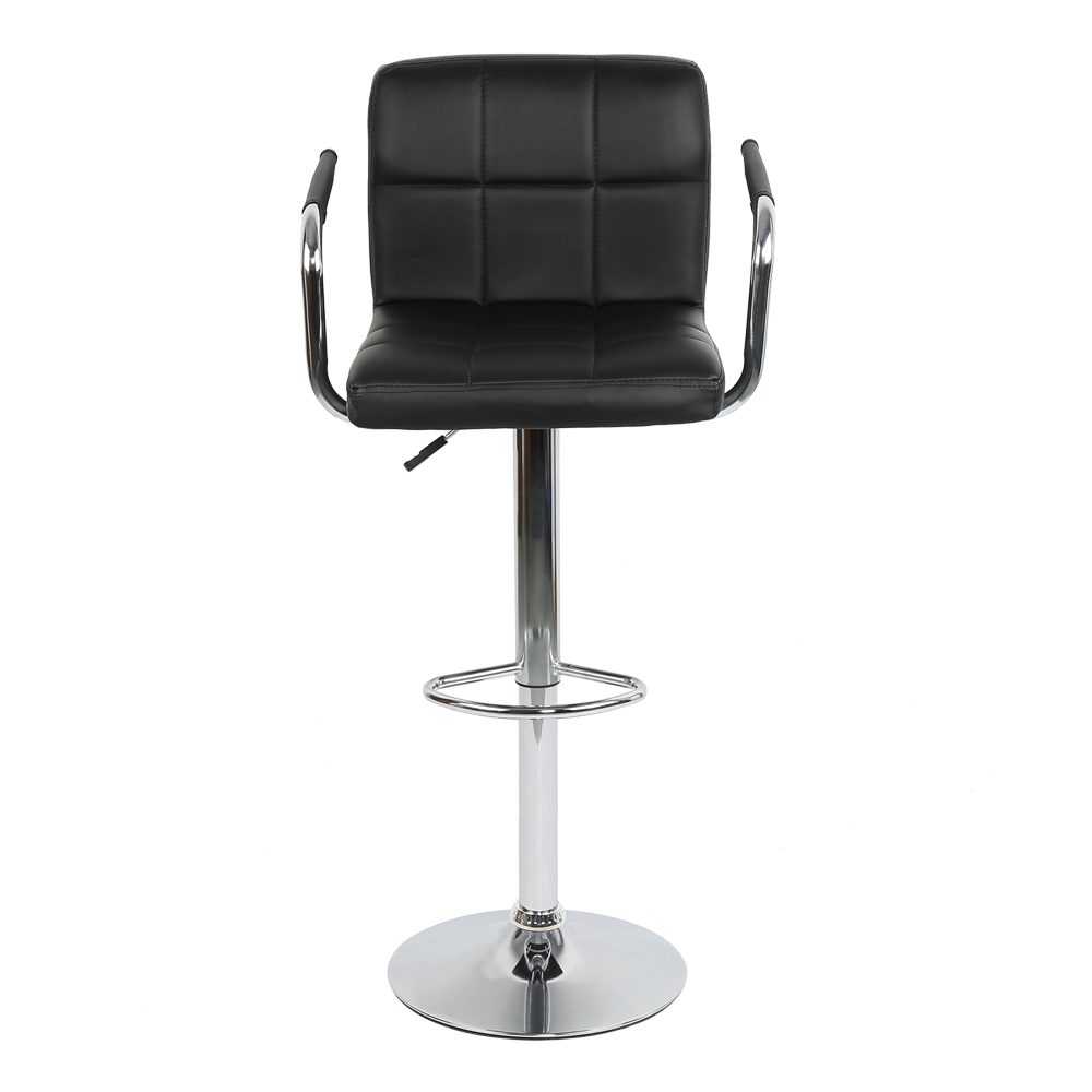 Chaise de bar avec accoudoirs - HOMEWELL - Lot de 2 - Réglable en hauteur - Style contemporain ...