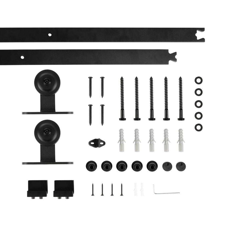 183cm Quincaillerie Kit de Rail Roulettes pour une Porte Coulissante ...