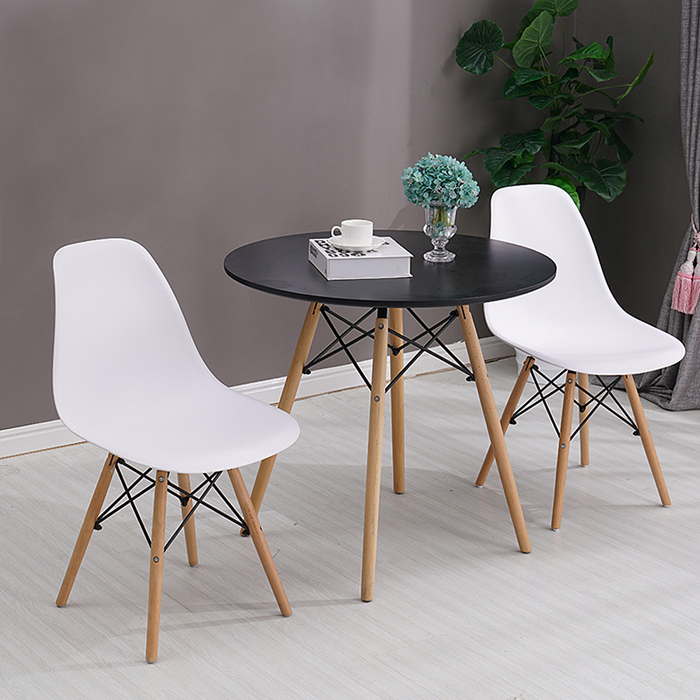 Table à manger ronde - Scandinave - Hauteur 71cm BLANC - Cdiscount Maison